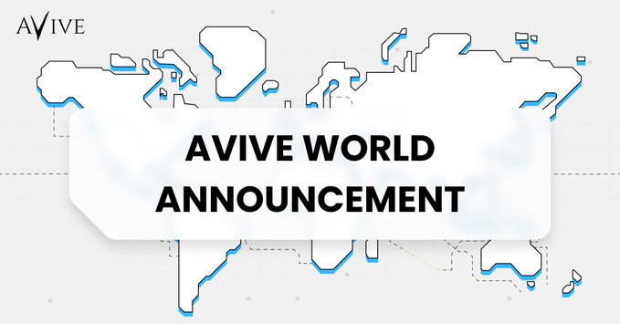 Avive World重要公告，可以修改地址，同时空投停止了